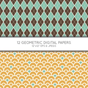 Fall Scrapbook Paper, Autumn Digital Paper, Retro Digital Paper Pack ...