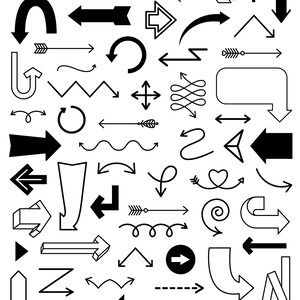 Arrow Clipart, Digital Arrows Clipart, Clip Art Set, Digital Clipart ...