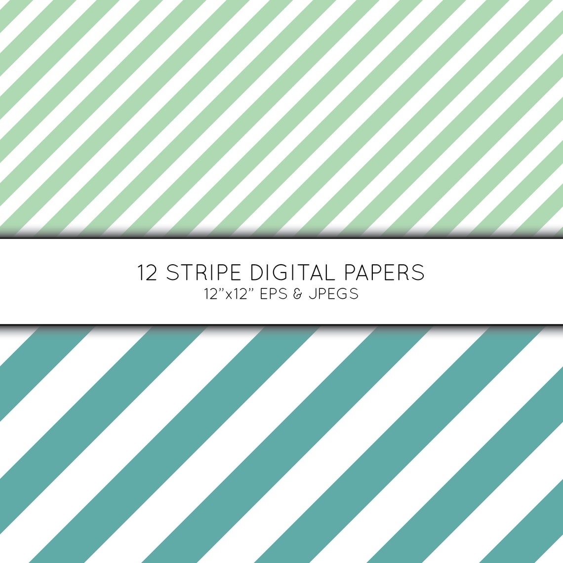 Stripe Digital Paper Striped Scrapbook Paper Stripes Digital | Etsy