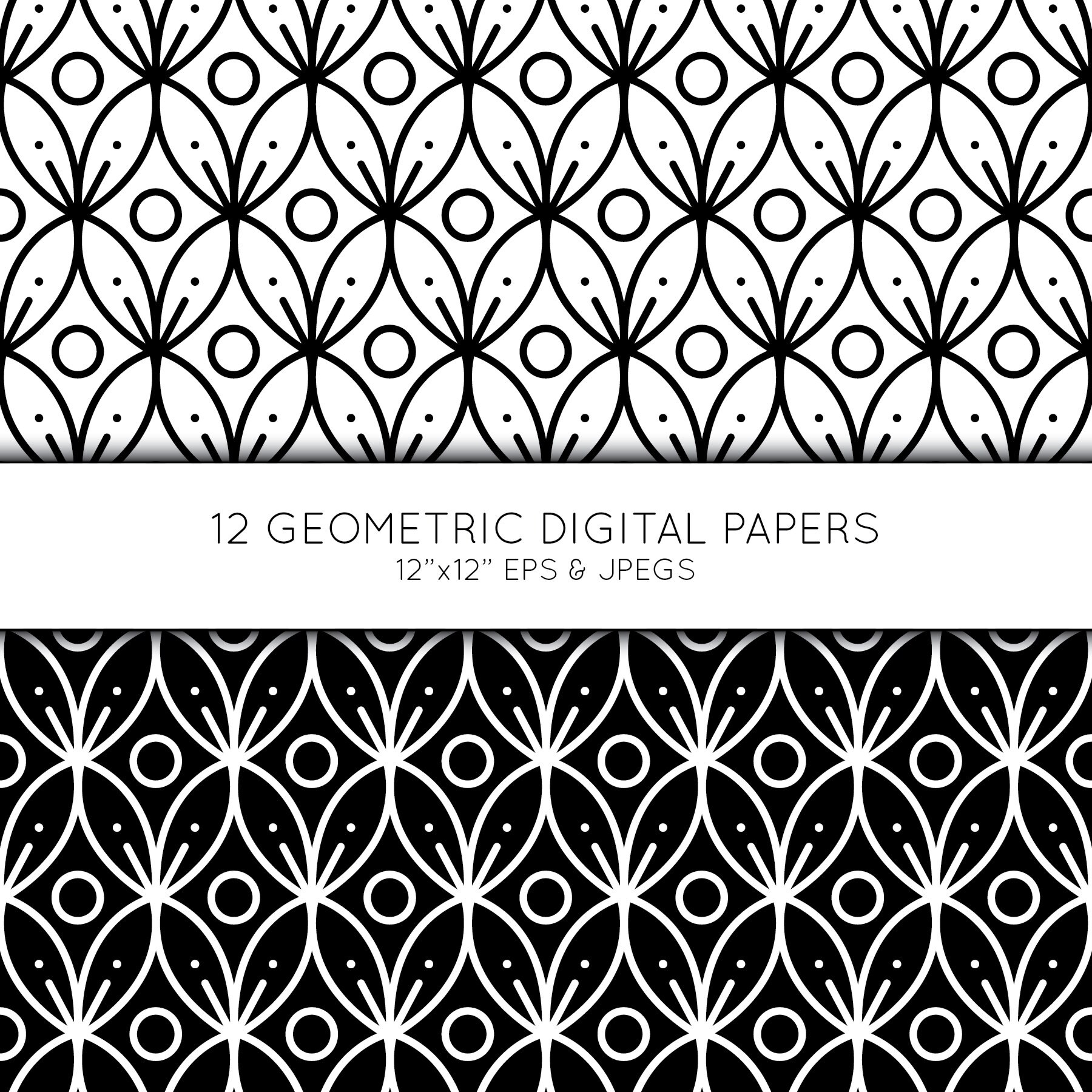 Geometric Digital Paper Geometric Scrapbook Paper Digital - Etsy