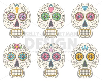 DIA De Los MUERTOS Digital Clipart Instant Download - Etsy