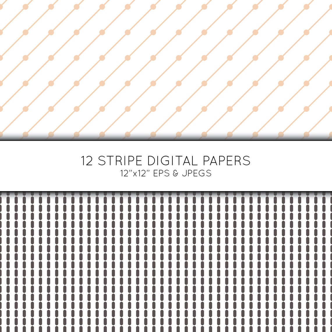 Stripe Digital Paper Striped Scrapbook Paper Stripes Digital | Etsy