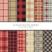 Plaid Digital Paper, Buffalo Plaid Scrapbook Paper, Check Digital Paper ...
