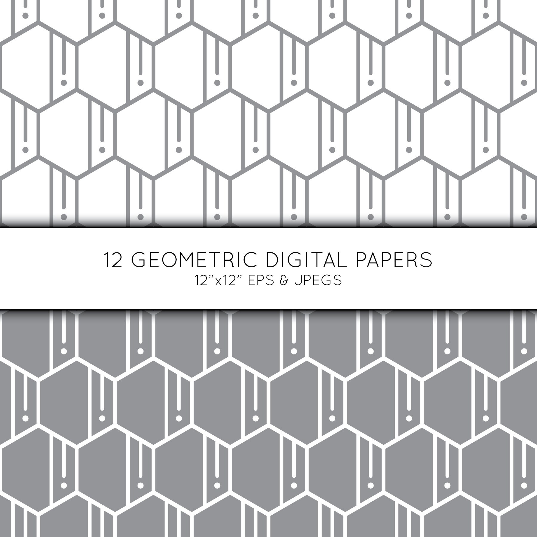 Geometric Digital Paper Geometric Scrapbook Paper Digital - Etsy
