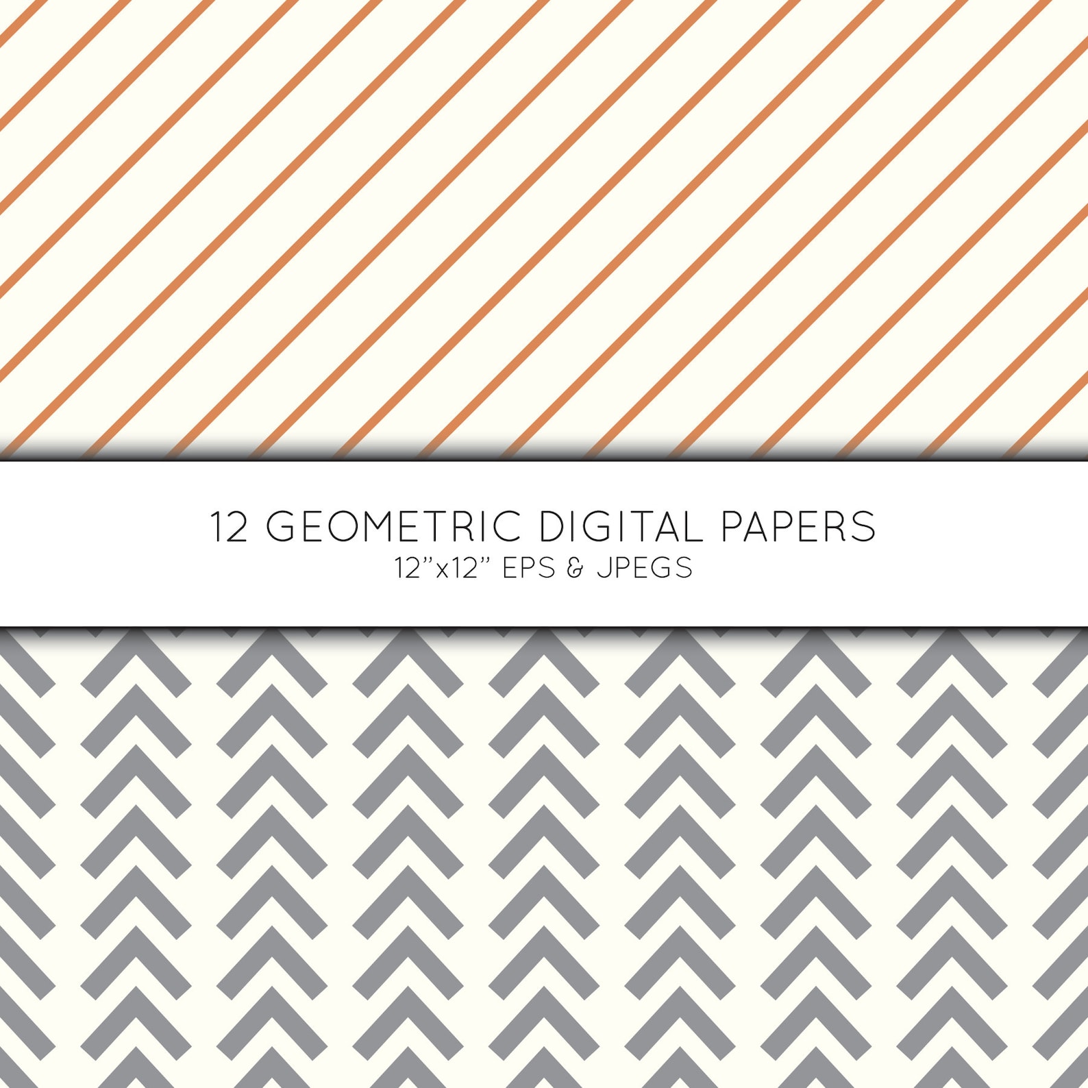 Geometric Digital Paper Geometric Scrapbook Paper Digital | Etsy