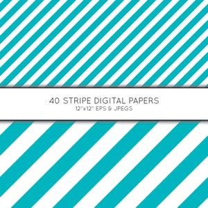 Stripe Digital Paper, Striped Scrapbook Paper, Stripes Digital Paper ...