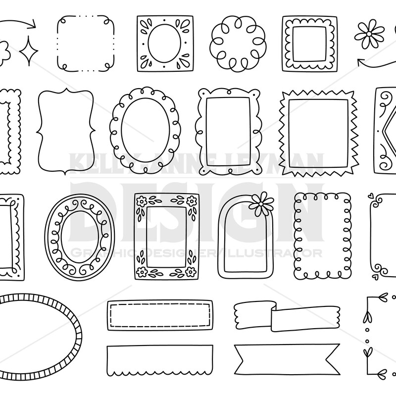 Doodle Frames - Etsy