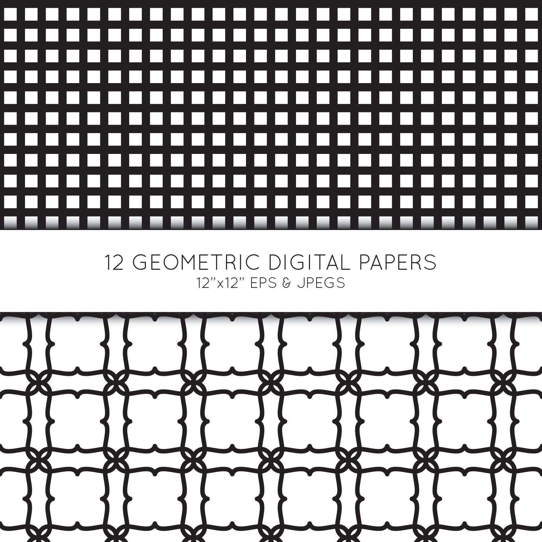 Geometric Digital Paper Geometric Scrapbook paper digital | Etsy
