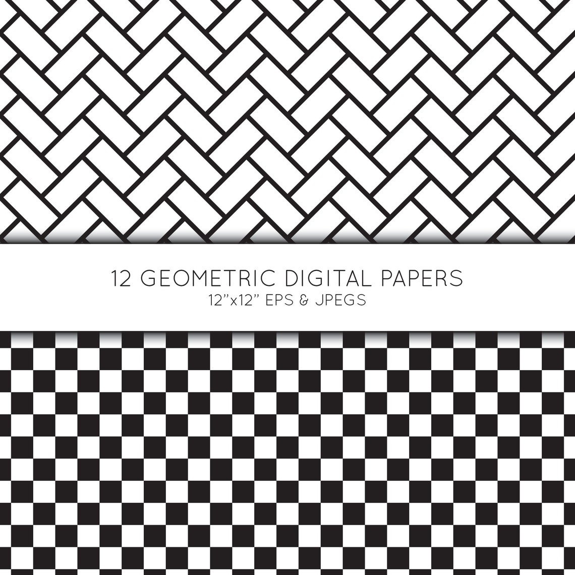 Geometric Digital Paper Geometric Scrapbook Paper Digital - Etsy