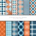 Plaid Digital Paper, Buffalo Plaid Scrapbook Paper, Check Digital Paper ...