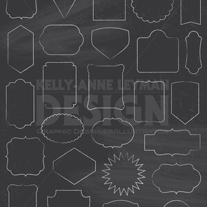 Digital Frames Clipart, Digital Labels Clip Art Set, Digital Clip Art ...
