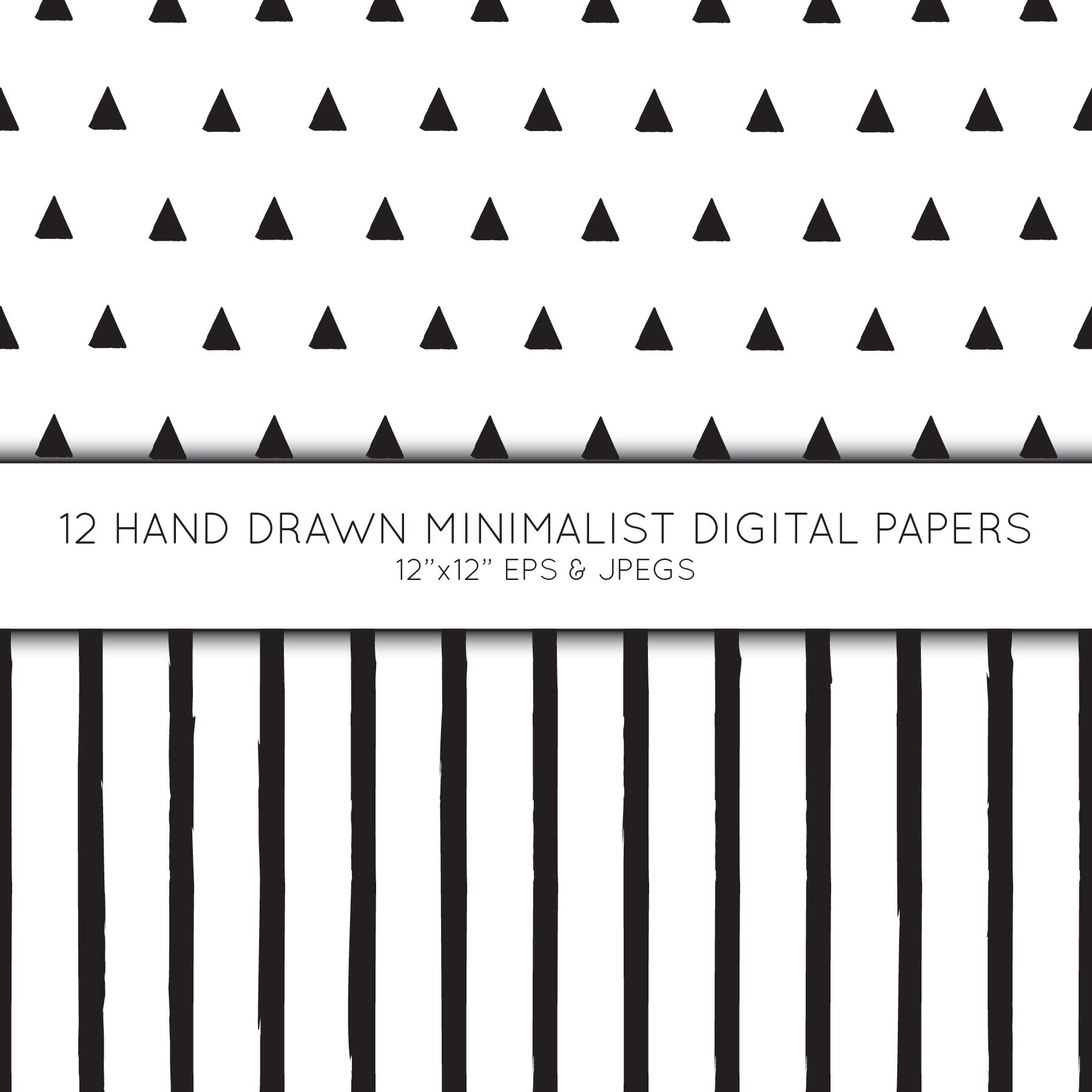 Geometric Digital Paper Minimalist Scrapbook Paper Digital | Etsy