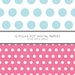 Dot Digital Paper, Polka Dot Scrapbook Paper, Dot Digital Paper Pack ...