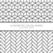 Geometric Digital Paper, Geometric Scrapbook Paper, Black and White ...