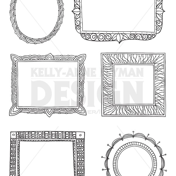 Doodle Frames - Etsy