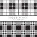 Plaid Digital Paper, Buffalo Plaid Scrapbook Paper, Black and White ...