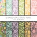 Floral Digital Paper Flower Scrapbook Paper Digital Paper | Etsy