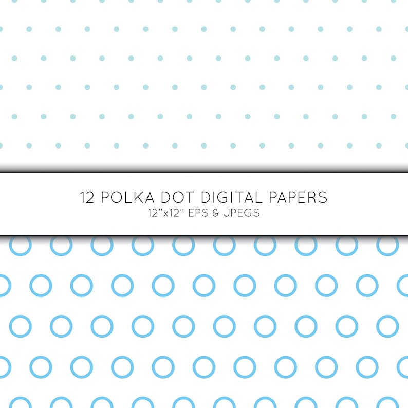 Dot Digital Paper, Polka Dot Scrapbook Paper, Dot Digital Paper Pack ...