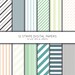 Stripe Digital Paper, Striped Scrapbook Paper, Stripes Digital Paper ...