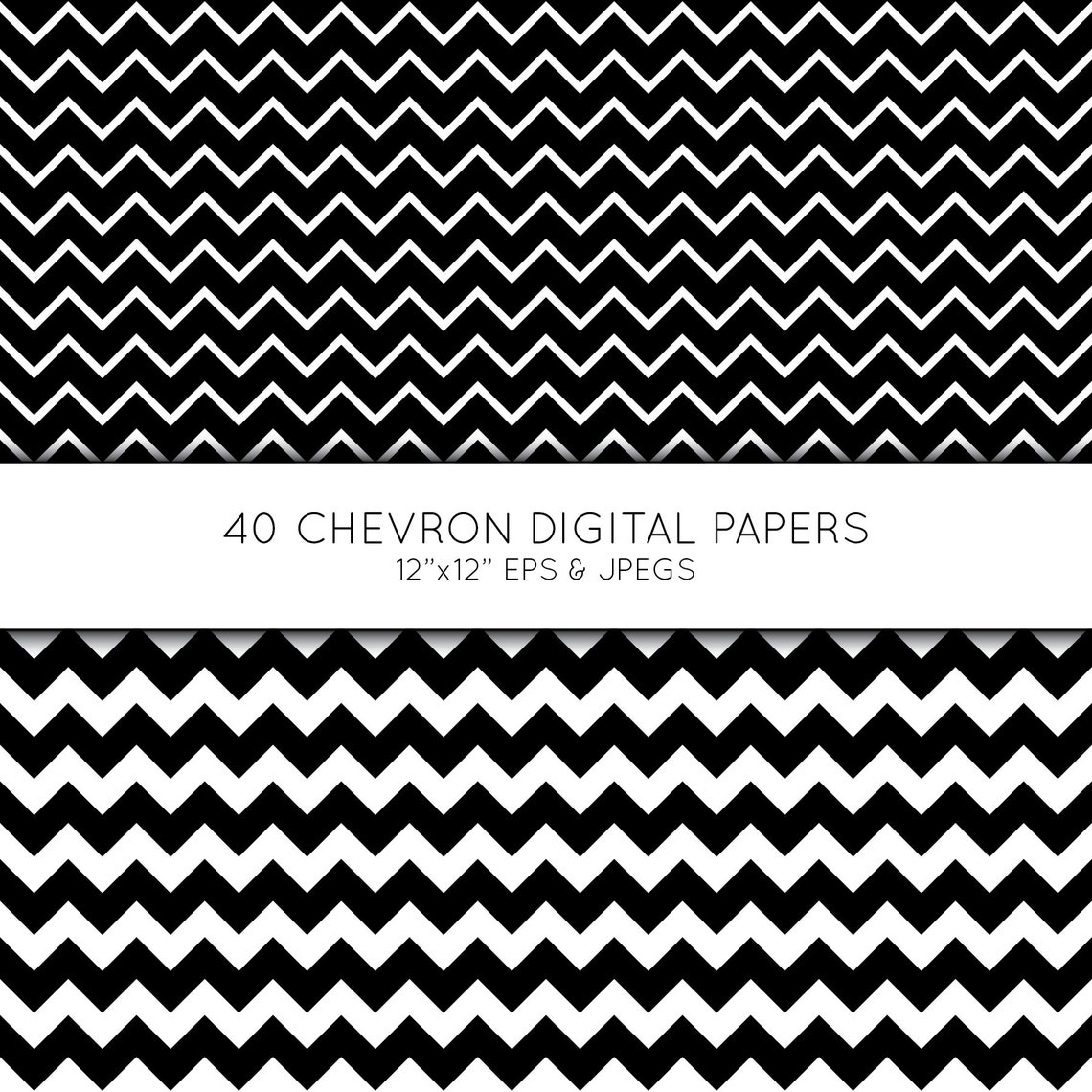 Chevron Digital Paper Chevron Scrapbook Paper Digital Paper | Etsy
