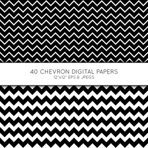Chevron Digital Paper, Chevron Scrapbook Paper, Digital Paper Pack ...