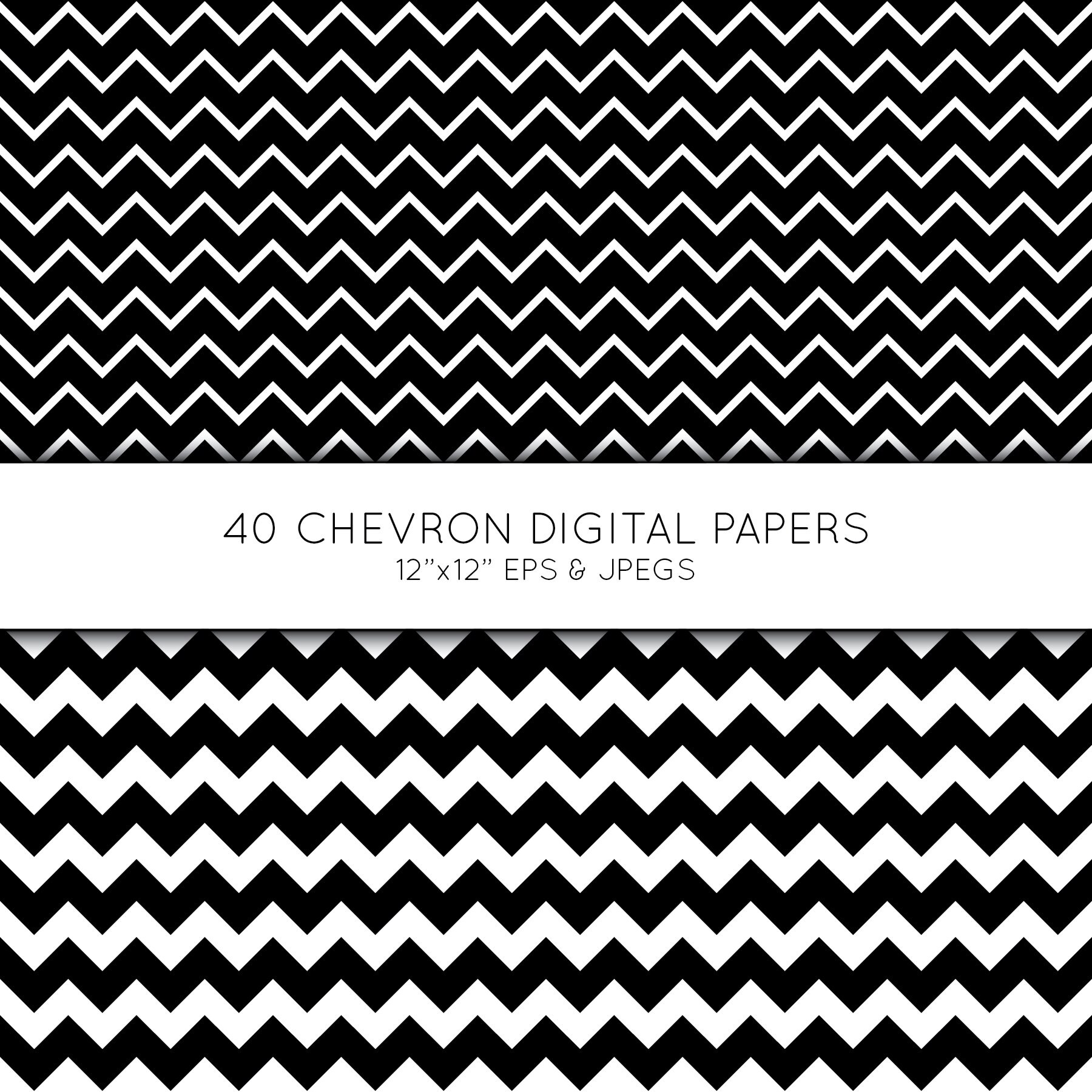 Chevron Digital Paper Chevron Scrapbook Paper Digital Paper | Etsy