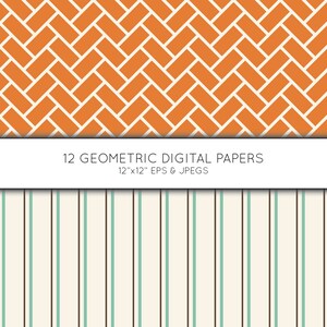 Fall Scrapbook Paper, Autumn Digital Paper, Retro Digital Paper Pack ...