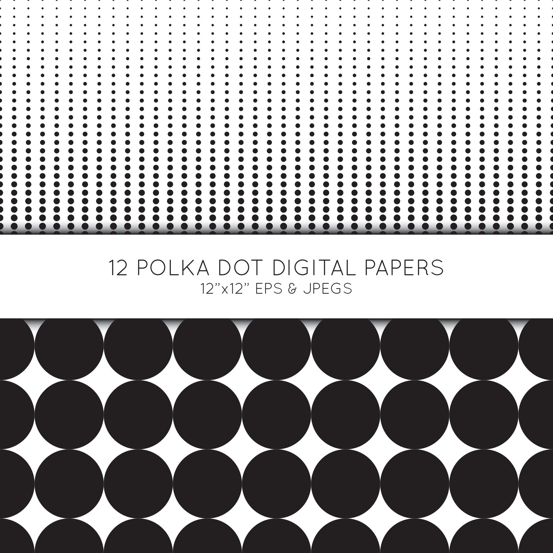Dot Digital Paper Polka Dot Scrapbook paper Dot digital | Etsy