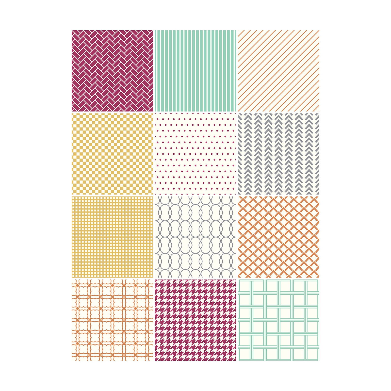 Geometric Digital Paper, Geometric Scrapbook Paper, Digital Paper Pack ...