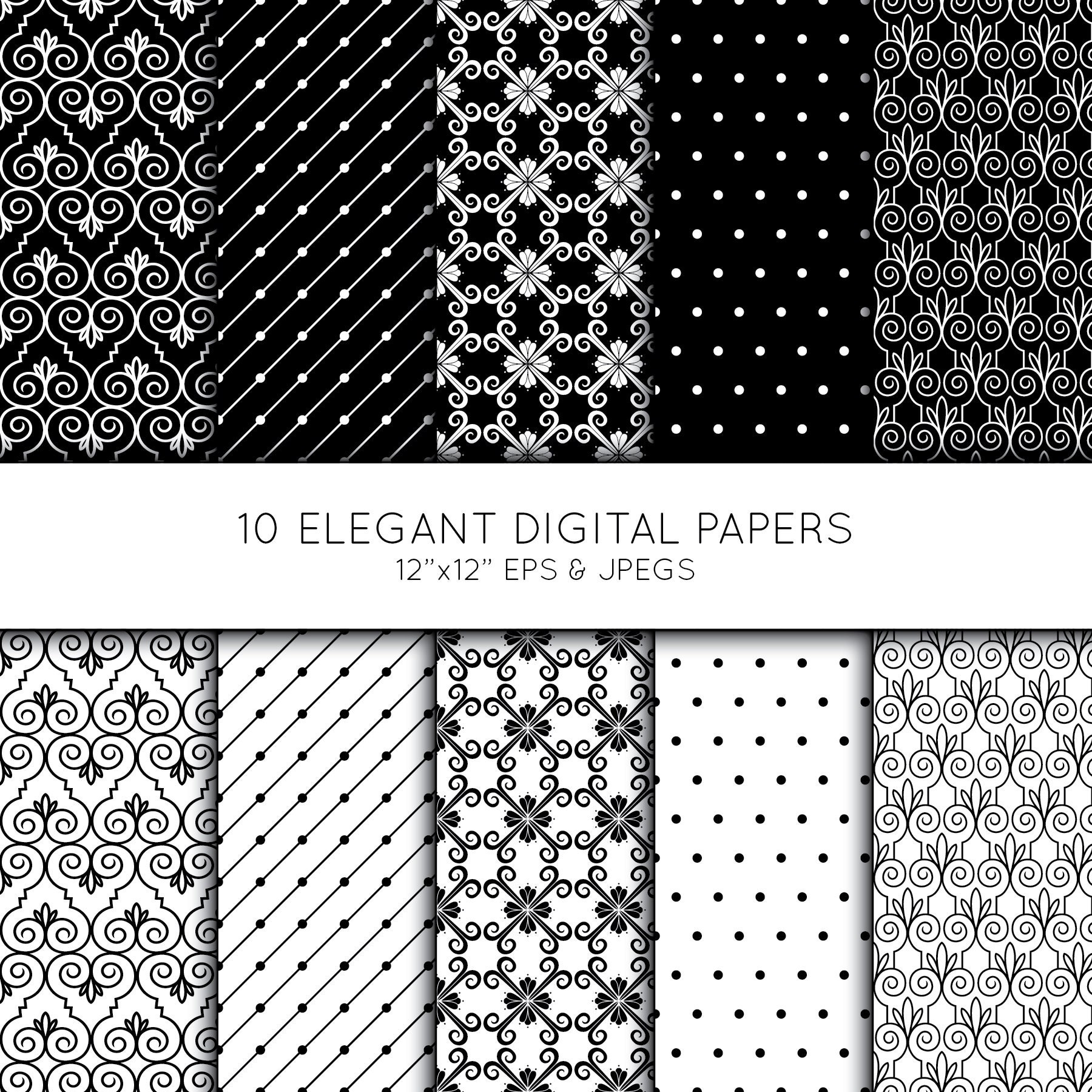 Geometric Digital Paper Geometric Scrapbook Paper Digital | Etsy