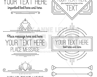 Digital Frames Clipart, Digital Labels Clip Art Set, Digital Clip Art ...
