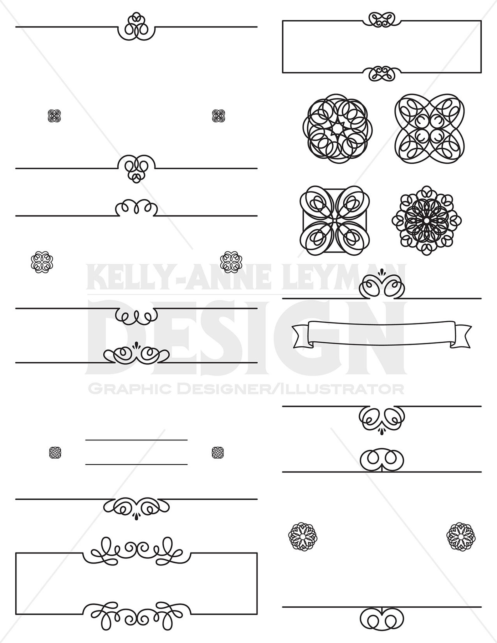 Digital Frames Labels Clipart Digital Borders Digital Clip - Etsy