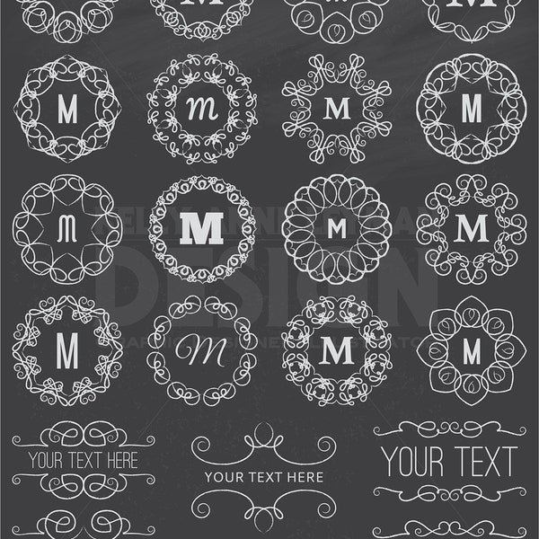 Chalkboard Flourish - Etsy