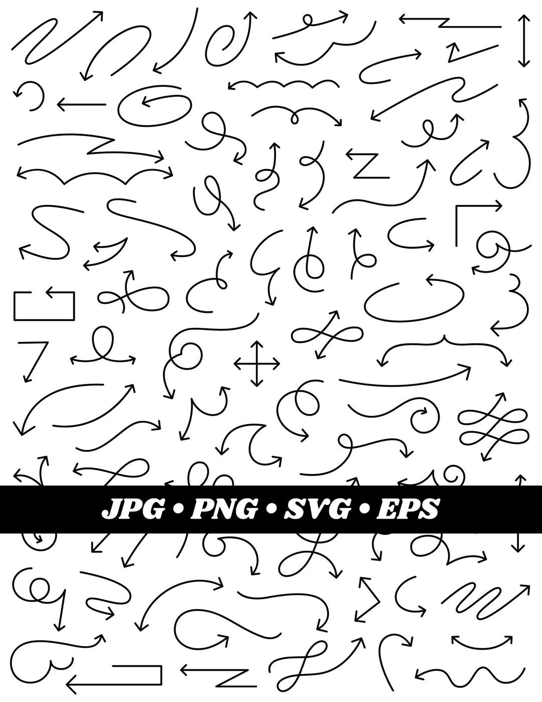 Arrow Clipart, Digital Arrows Clipart, Clip Art Set, Digital Clipart ...