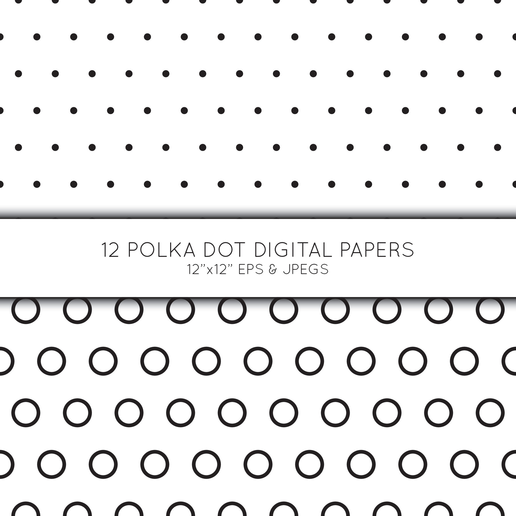 Dot Digital Paper Polka Dot Scrapbook paper Dot digital | Etsy
