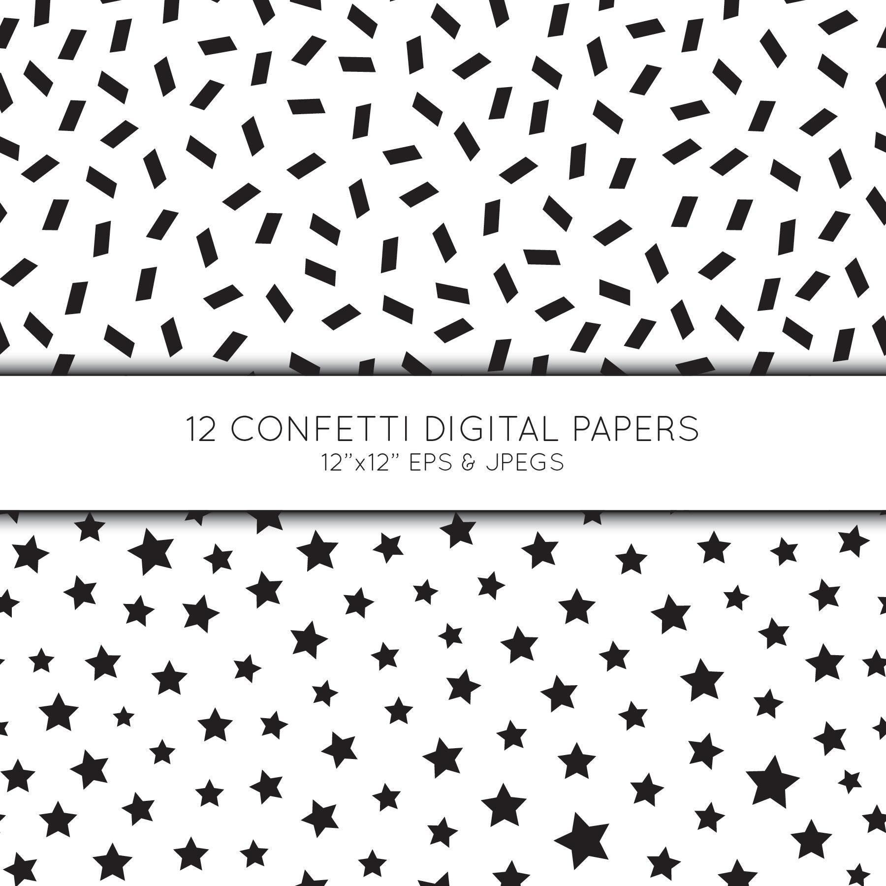 Party Digital Paper Confetti Scrapbook Paper Sprinkles | Etsy