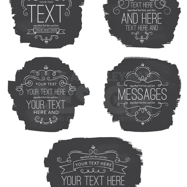 Chalkboard Flourish - Etsy
