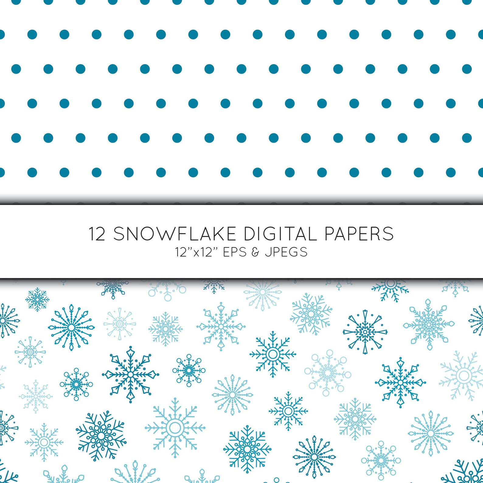Snowflake Digital Paper Snowflake Scrapbook Paper Digital - Etsy