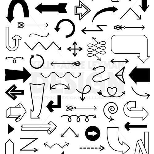 Arrow Clipart Digital Arrows Clipart Clip Art Set Digital - Etsy