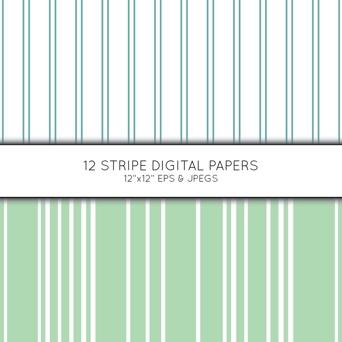 Stripe Digital Paper Striped Scrapbook Paper Stripes Digital | Etsy