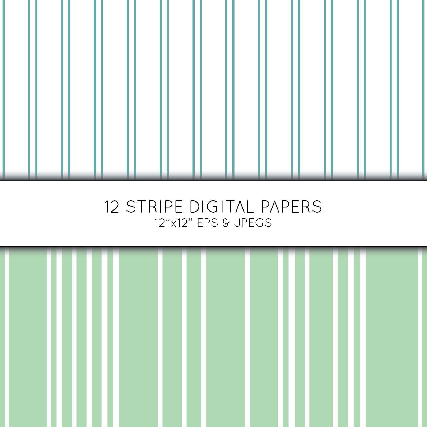 Stripe Digital Paper Striped Scrapbook Paper Stripes Digital | Etsy