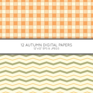 Fall Scrapbook Paper, Autumn Digital Paper, Leaf Digital Paper, Digital ...