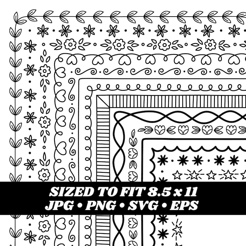 Heart Stencil Border - Etsy