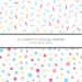 Party Digital Paper, Confetti Scrapbook Paper, Sprinkles, Digital Paper ...