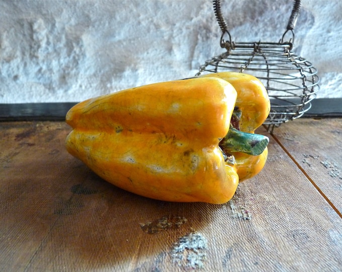 Yellow Pepper French Vintage PROVENCE Terracotta - French Mediterranean ...