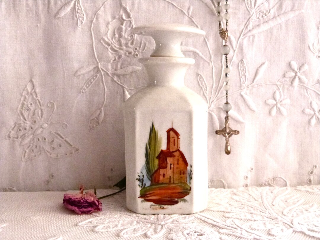 19th Handpainted French Antique Perfume Bottle, French Vanity, French ...