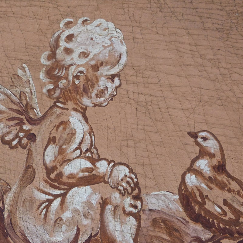 Cherub Painting - Etsy