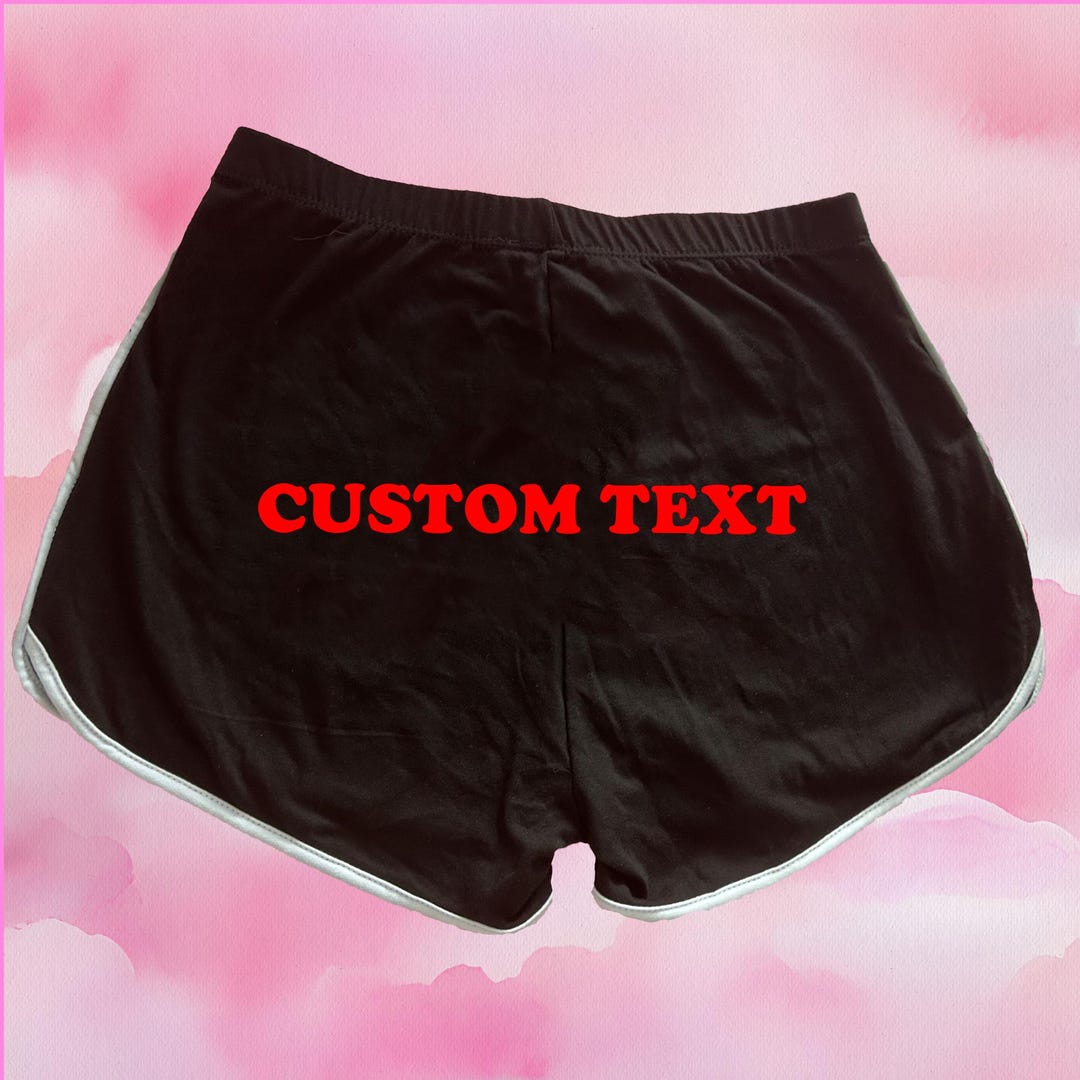 Custom Text CB Dolphin Shorts | Custom Lounge Shorts | Personalized ...