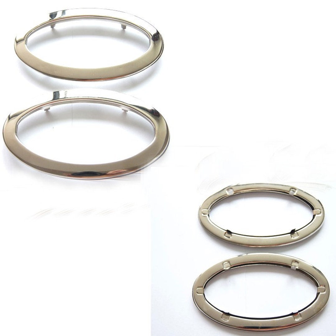 Metal Bag Handle, a Pair 9.5 Cm (inner Diameter) Silver Handbag Handle ...