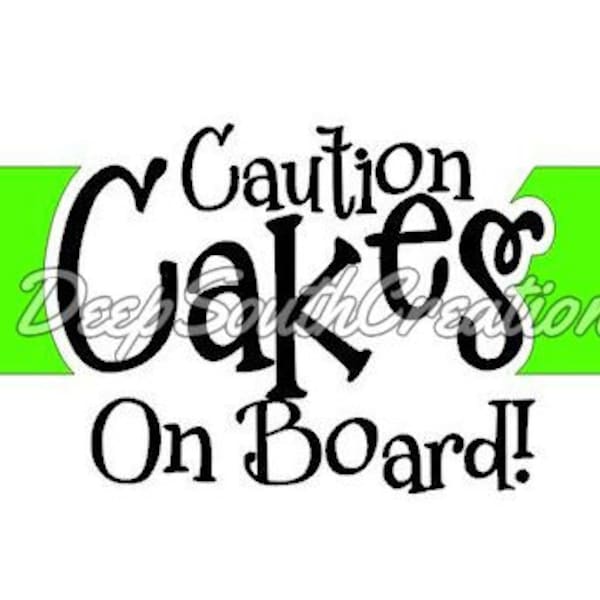Caution Cake on Board Sign - Etsy